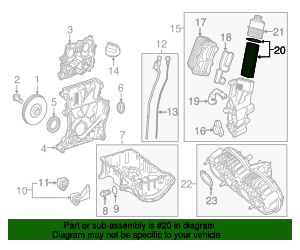 Genuine Oil Filter for 2011-2023 Mercedes-Benz | OEM Part# 278-180-00 ...