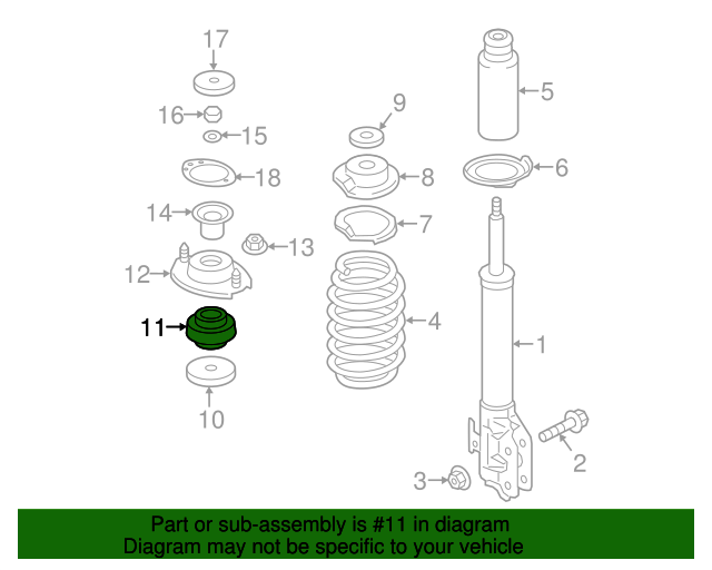 4060A445 - Insulator 2014-2024 Mitsubishi | Mitsubishi Direct Parts