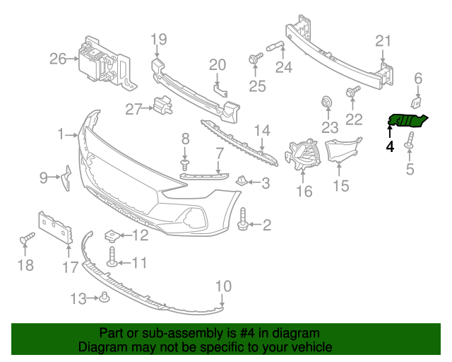 86513-G3000 - Bumper Guide 2018-2020 Hyundai Elantra GT | AutoNation Parts