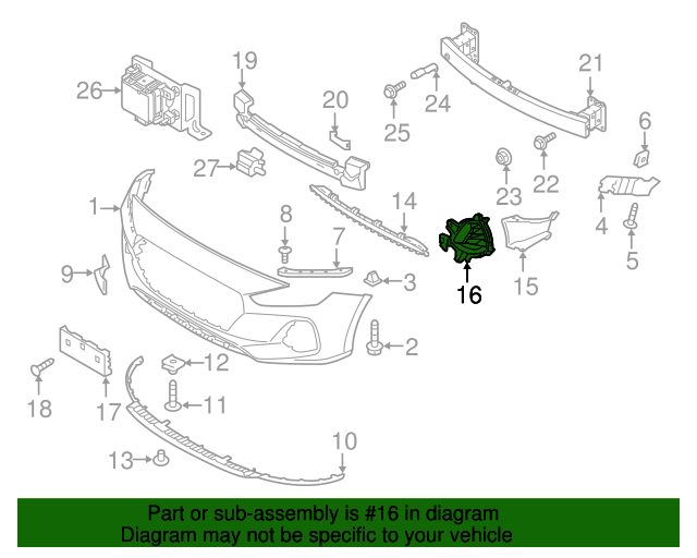 2018-2020 Hyundai Elantra GT Fog Lamp Bezel 86563-G3020 | OEM Parts Online