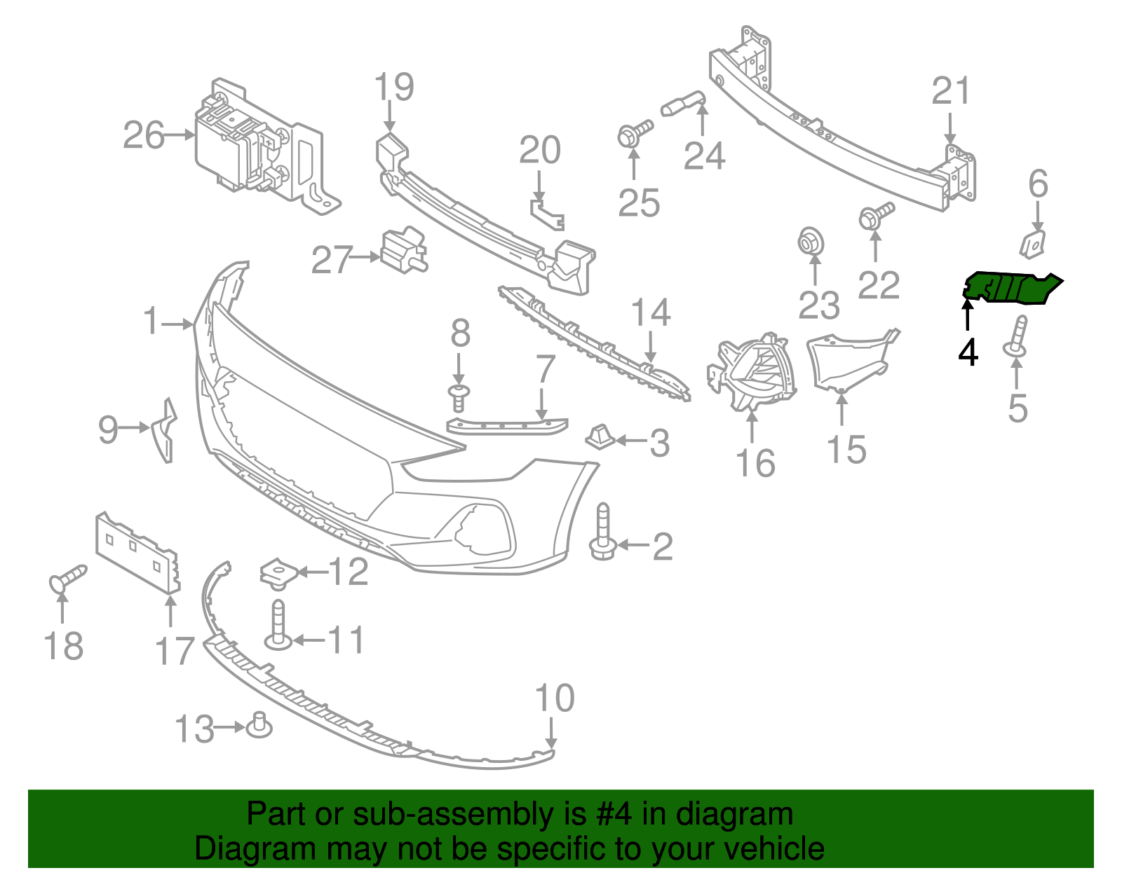 2018-2020 Hyundai Elantra GT Side Retainer 86514-G3000 | QuirkParts