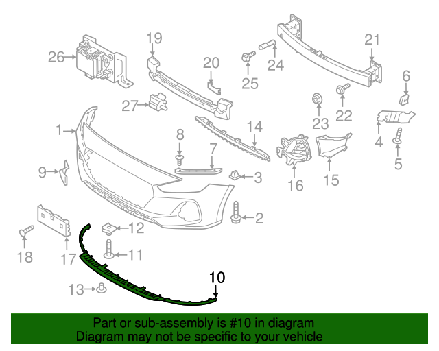 86591-G3000 - Valance Panel 2018-2020 Hyundai Elantra GT | AutoNation Parts