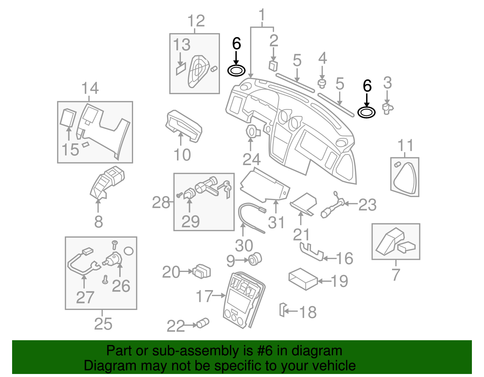 2003-2008 Hyundai Tiburon Defroster Nozzle 97393-2C000-LK | Hyundai ...
