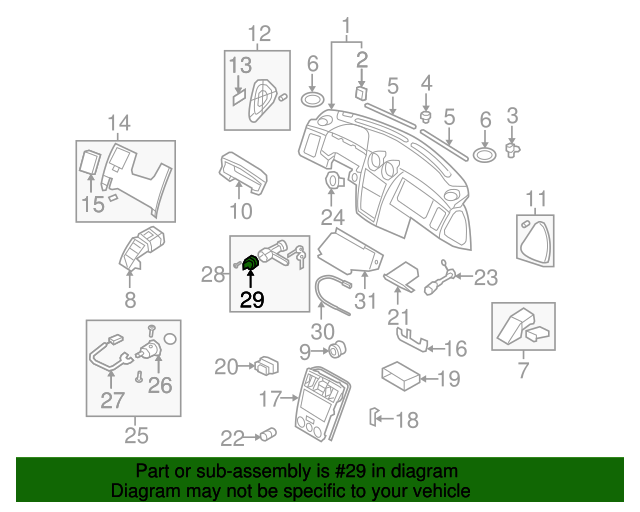 2003-2014 Hyundai Ignition Switch 93110-3A000 | OEM Parts Online