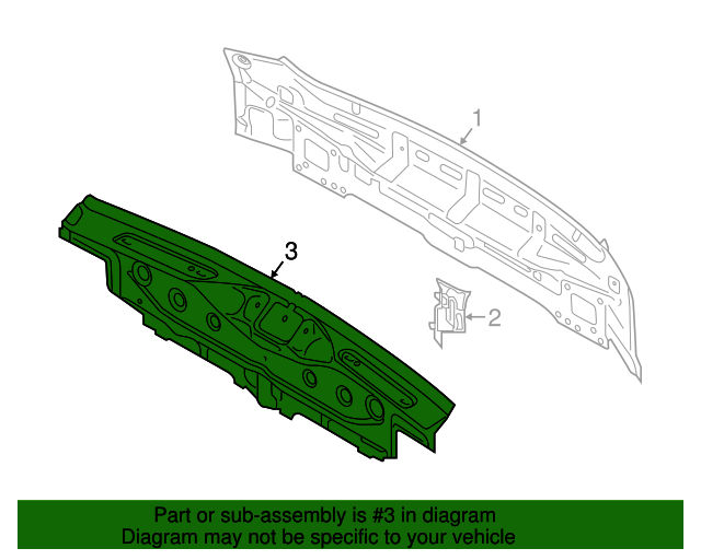 80A-813-331-TA-STL - Rear Body Reinforced 2018-2024 Audi | Audi OEM Parts