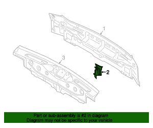 2018-2023 Audi Rear Body Panel Baffle Plate 80A-813-705 | Audi USA Parts