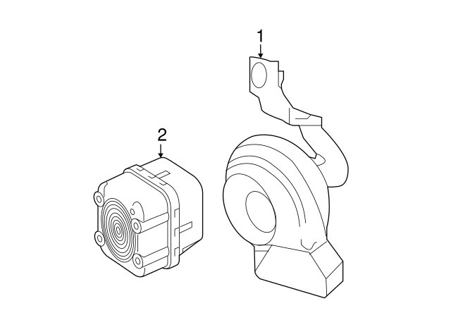 205-542-18-00 - Low Note Horn 2015-2024 Mercedes-Benz | AutoNation Parts