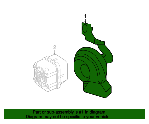 205-542-18-00 - Low Note Horn 2015-2024 Mercedes-Benz | AutoNation Parts