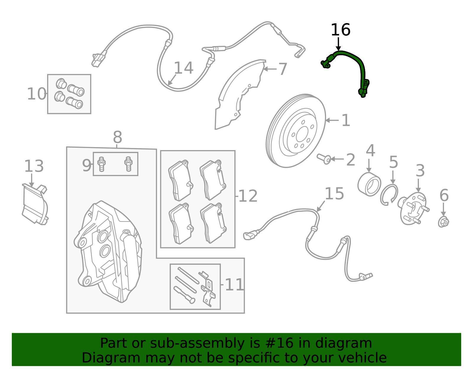 Genuine Brake Hydraulic Hose for 2018-2024 Land Rover | Land Rover Part ...