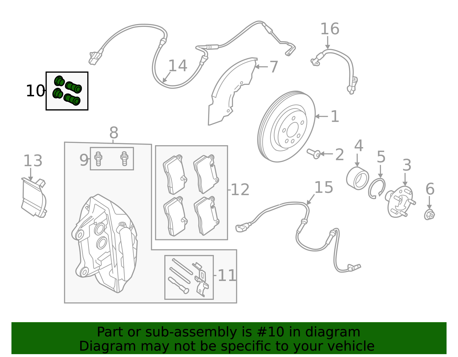 LR016685 - High-Quality Caliper Assembly Repair Kit for 2010-2025 Land ...