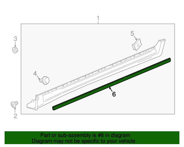 2017-2020 Cadillac XT5 Weatherstrip 84184298 | GMPartsDirect.com