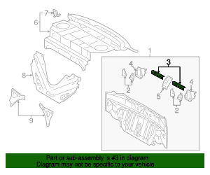 58385-06080 - Bumper Bracket - 2012-2018 Toyota | OEM Genuine Toyota Parts