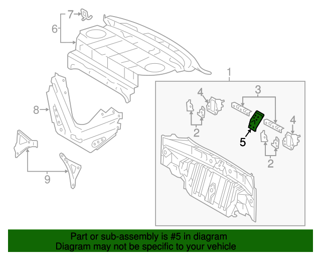 2013-2018 Toyota Avalon Striker Retainer 58309-07030 | Toyota Parts Center