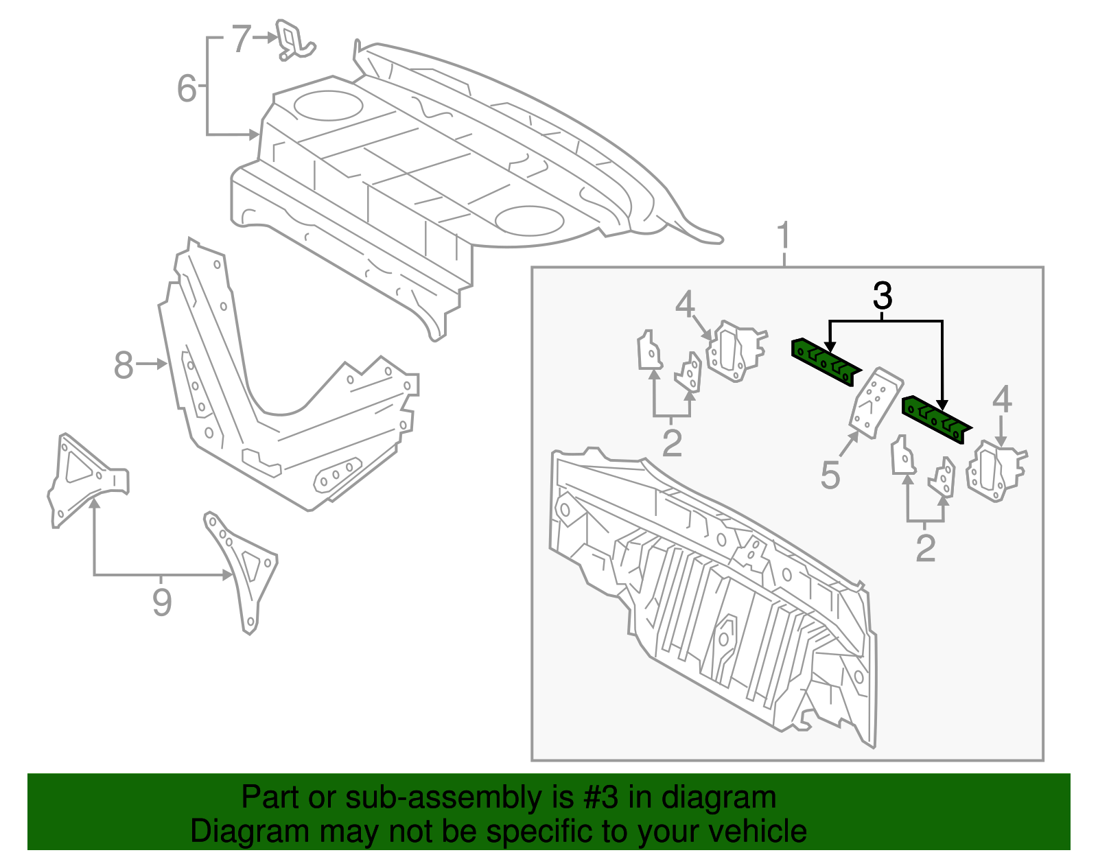 2012-2018 Toyota Bumper Bracket 58385-06080 | Toyota Parts Center