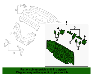 Toyota OEM Rear Body Panel Part# 58307-07040 | OEM Vehicle Parts