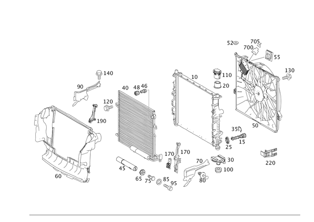 2007-2012 Mercedes-Benz Air Deflector Plate 164-500-09-16 | MB OEM Parts