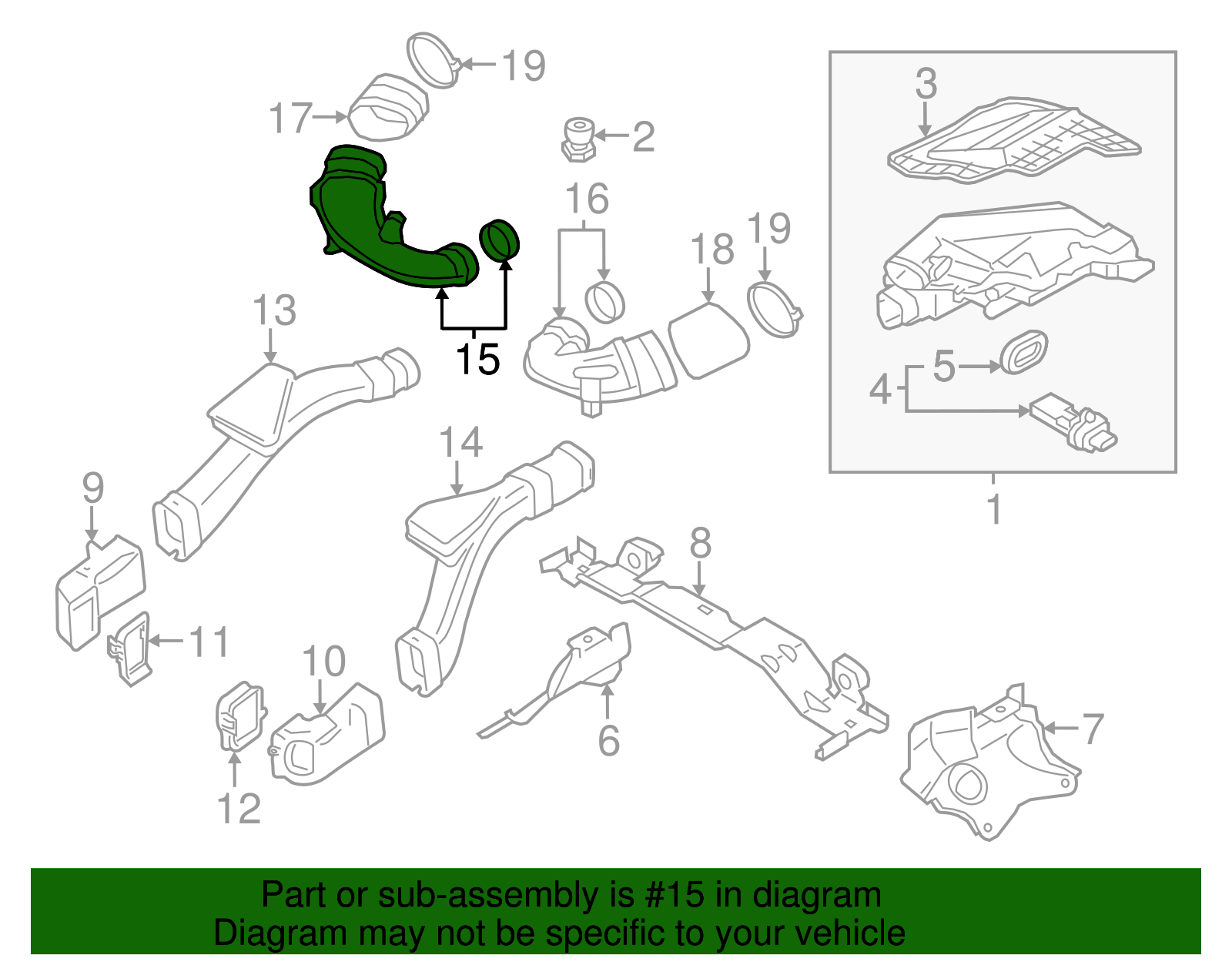 2008-2019 BMW Upper Duct 13-71-7-577-451 | BMWPartsDirect.com