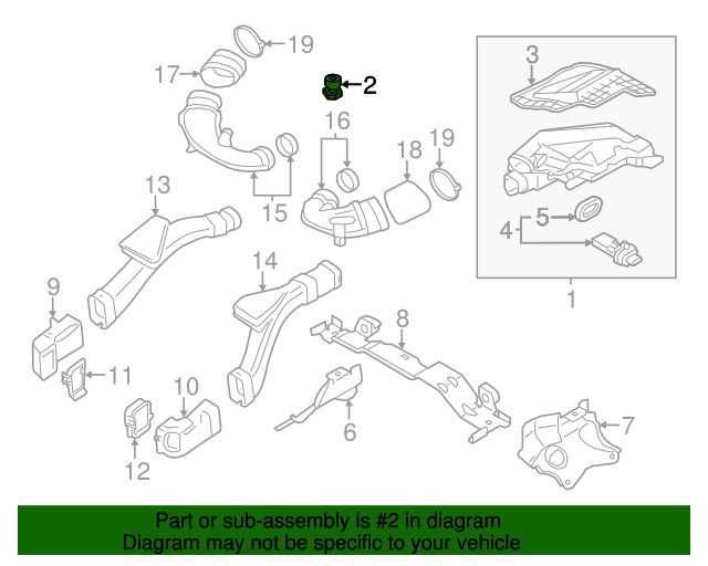 Genuine BMW 13-71-7-577-450 | Air Cleaner Assembly Bracket | FREE ...