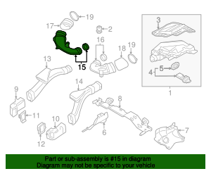 13-71-7-577-451 - Filtered air duct 2008-2019 BMW | AutoNationParts.com