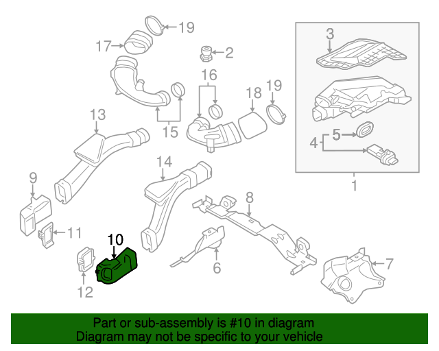 13717577471 - 2009-2019 BMW Lower Air Duct Left (13-71-7-577-471) | BMW ...