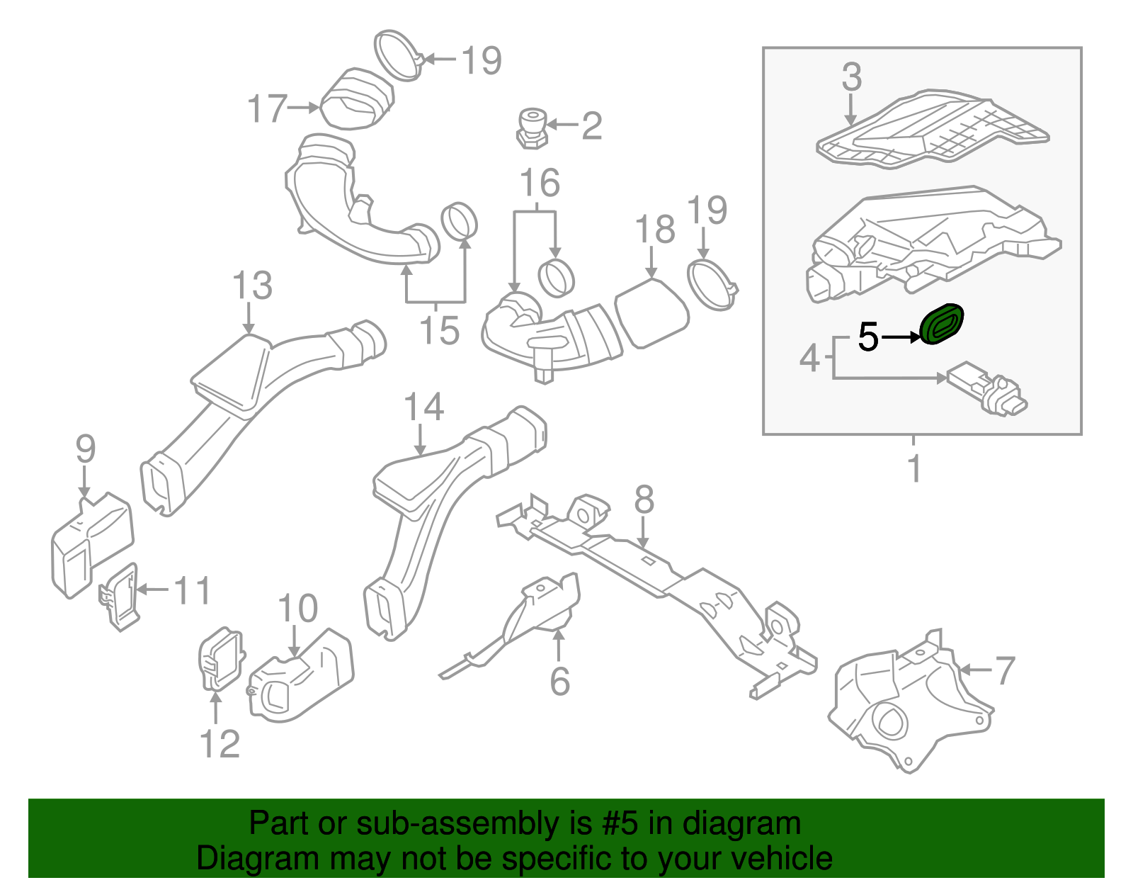 13627630589 - 2012-2021 BMW Air Mass Sensor O-Ring (13-62-7-630-589 ...
