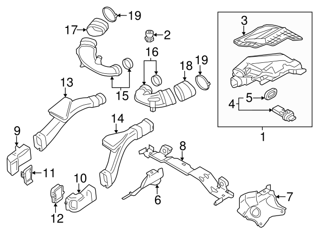 2008-2019 BMW Upper Duct 13-71-7-577-451 | BMWPartsDirect.com