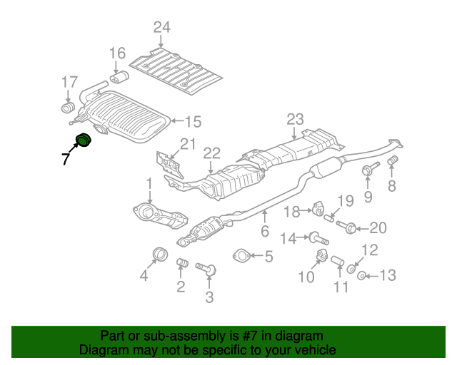 MR571816 - Converter & Pipe Gasket 2008-2017 Mitsubishi | Mitsubishi ...