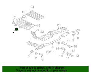 2012-2017 Mitsubishi Lancer Converter & Pipe Gasket MR450701 | OEM ...