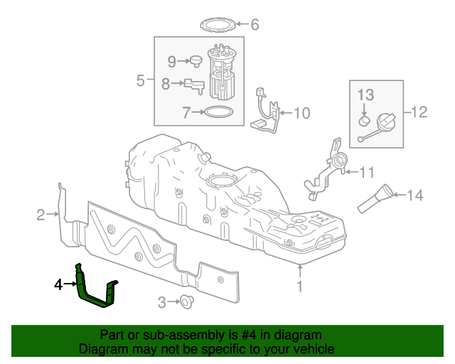 Front Fuel Tank Strap 87823707 | QuirkParts
