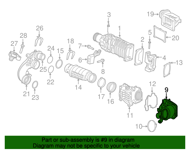 32222167 - Engine Air Intake Hose 2017-2022 Volvo | AutoNationParts.com