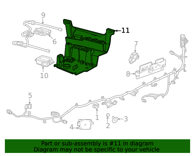 Rear Closure Hands Free Module Bracket 87813950 | GMPartsDirect.com