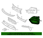 2020-2024 Porsche Outer Grille 982-807-683-D-OK1 | Sunset Porsche Parts