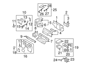 2007-2015 Mazda MX-5 Miata Partition Panel NE52-68-78XJ-02 | TascaParts.com