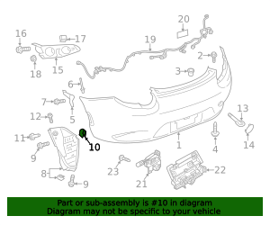2019-2020 Mazda Splash Shield Grommet BCKA-50-0Z1 | TascaParts.com