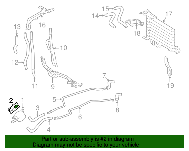 2010-2023 Lexus GX460 Trans Cooler O-Ring 90301-20012 | Lexus Direct parts