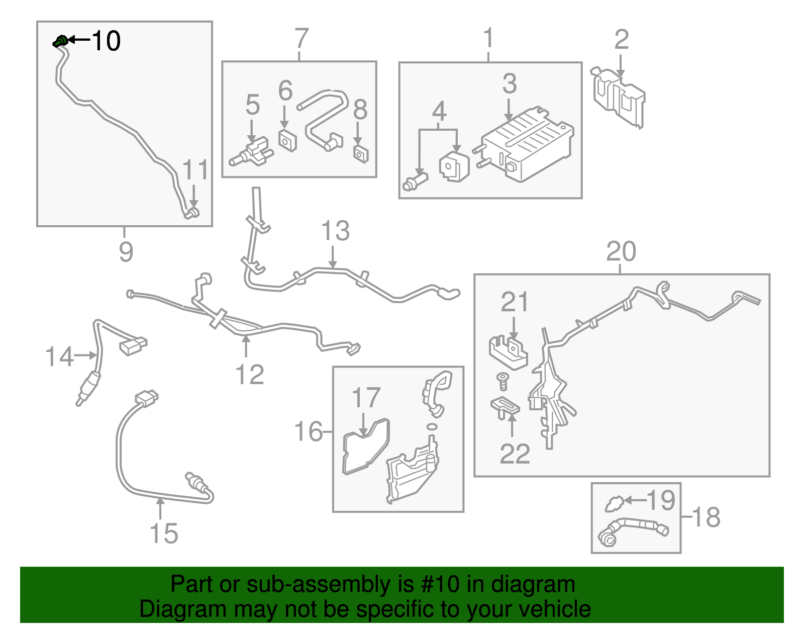 CV6Z-9A317-B - Vapor Hose Retainer Clip 2013-2019 Ford Escape | Ford ...
