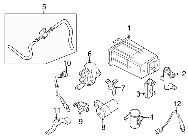 2005-2021 Nissan Oxygen Sensor 226A0-EA210 | AutoNationParts.com