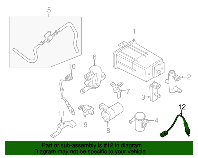 226A0-EA200 - Oxygen Sensor 2005-2021 Nissan | Nissan Parts ...