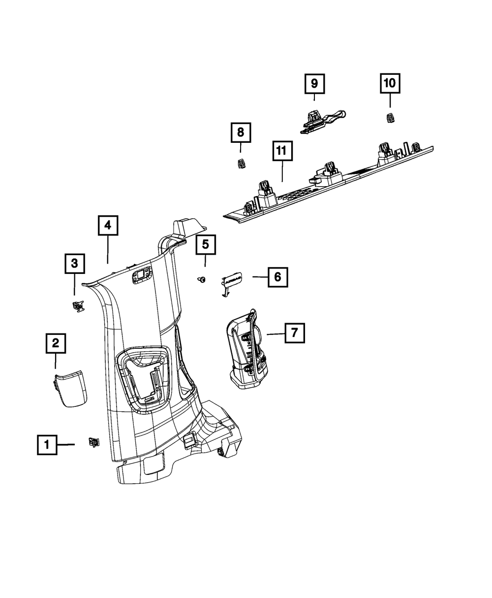 2021 Jeep Grand Cherokee L Quarter Panel Bezel, Right 6QH18TX7AB | My ...