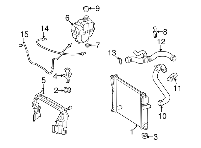211-501-88-82 - Upper Hose 2007-2011 Mercedes-Benz | Mercedes-Benz USA ...