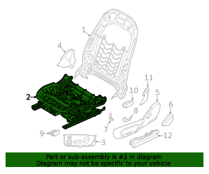 Genuine BMW 52-10-7-470-862 | Cushion Frame | FREE Shipping on Most ...