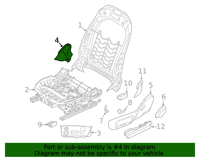 52-10-9-496-092 - Seat Trim Panel 2021-2023 BMW | AutoNationParts.com