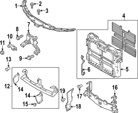 Radiator Support for 2025 Mazda CX-50 | Mazda Parts Connect