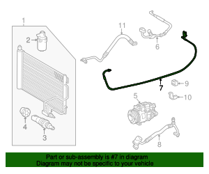 203-830-20-15 - AC Hoses 2001-2004 Mercedes-Benz | AutoNationParts.com