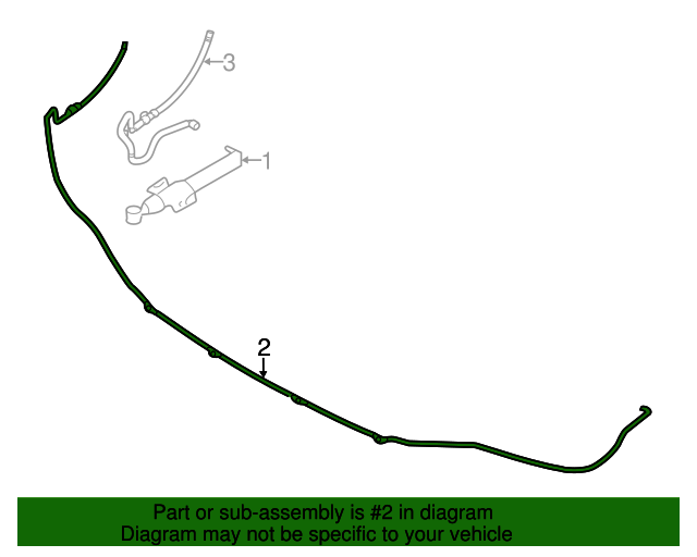 Genuine OEM Washer Hose Part# LR101685 Fits 2013-2017 Land Rover: Up To ...