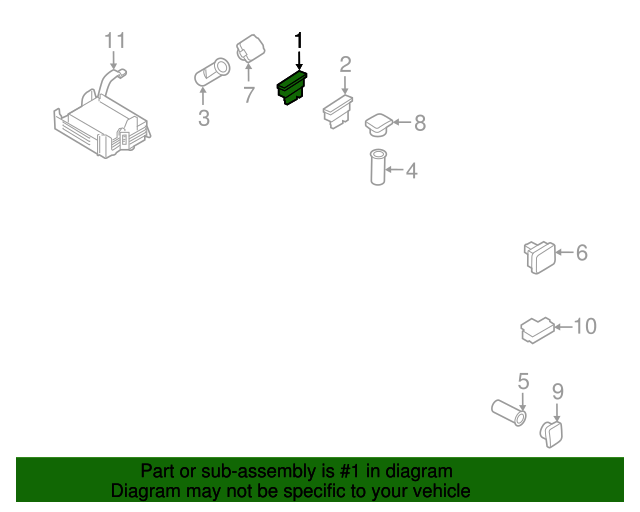 Ford FL3Z-13D730-EA - Switch Assembly - 2015-2019 Ford | OEM Ford Part