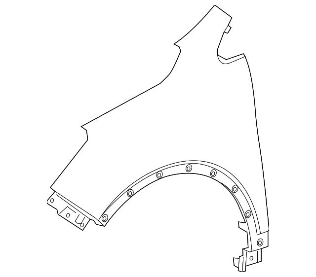 2016-2020 Buick Envision Front Passenger Side Fender 23497670 GM ...