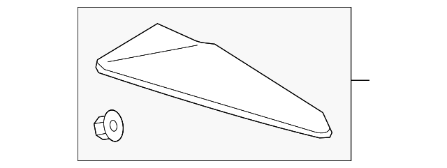 2017-2022 Cadillac XT5 Black Rear Driver Side Body Upper Applique ...