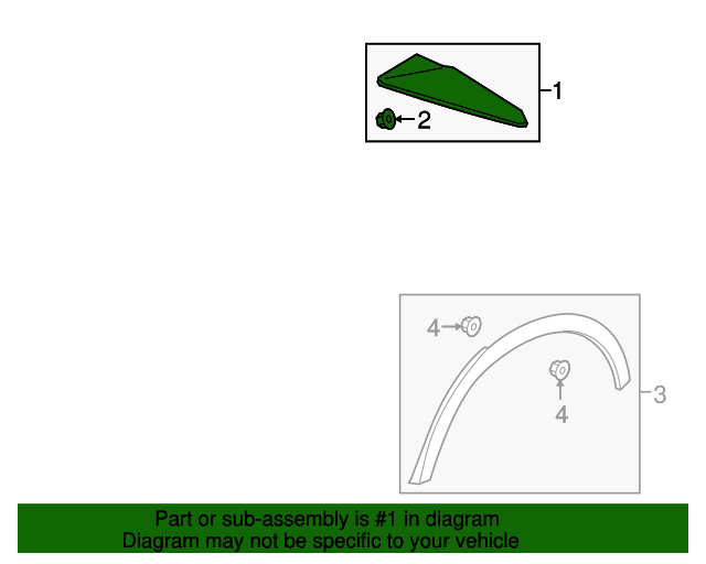 2017-2022 Cadillac XT5 Black Rear Driver Side Body Upper Applique ...