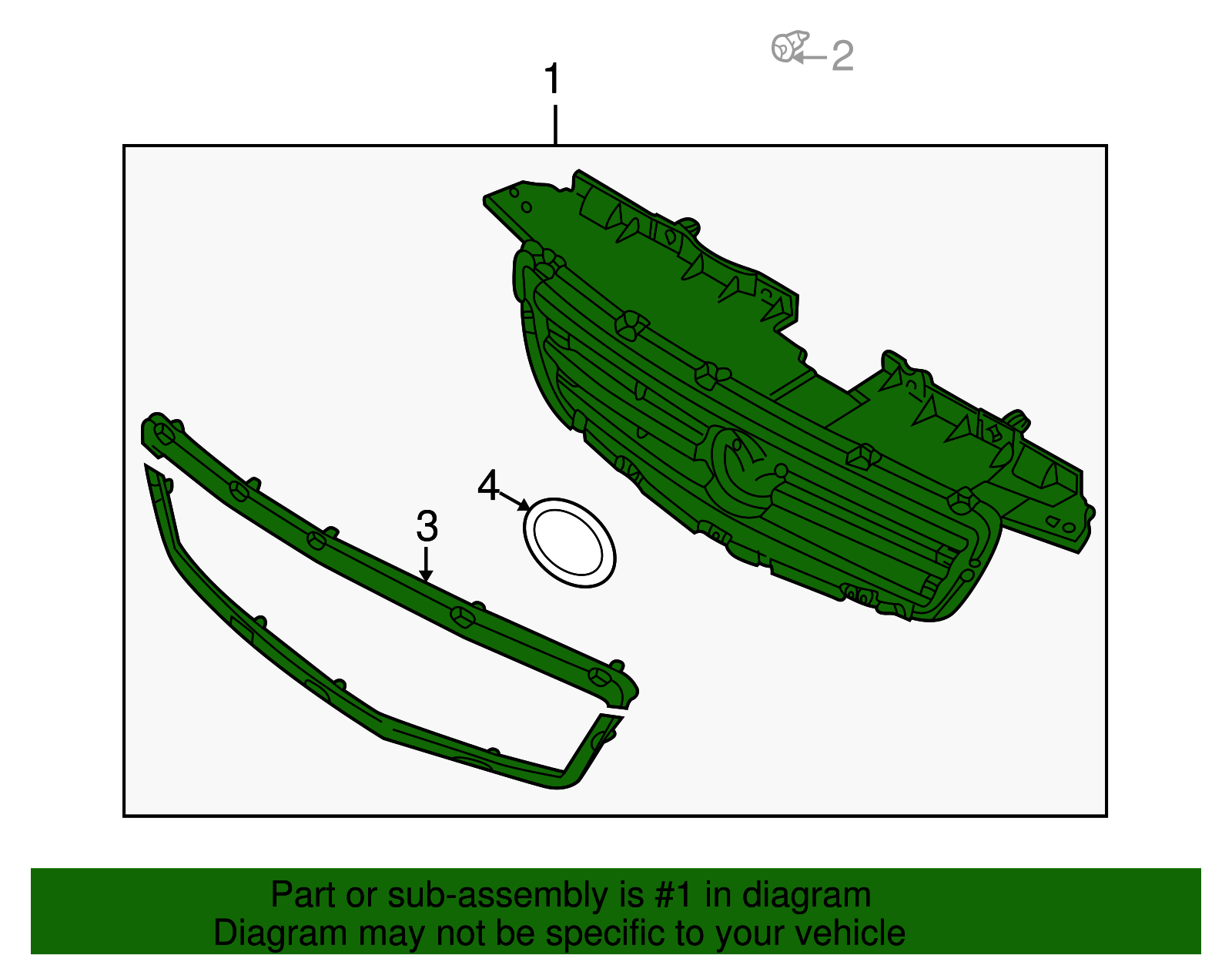 2000-2001 Mazda MPV Grille Assembly LC62-50-710A | Retail Performance ...